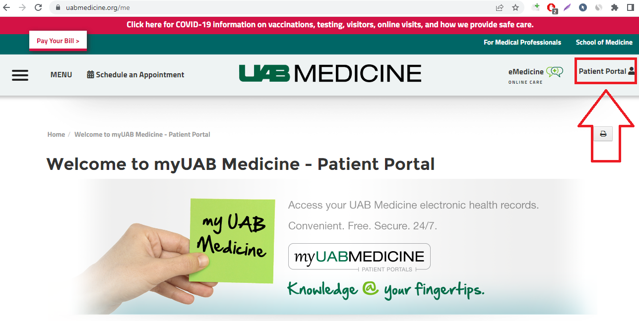 My Uab Medicine Patient Portal Login - uabmedicine.org - Digital ...