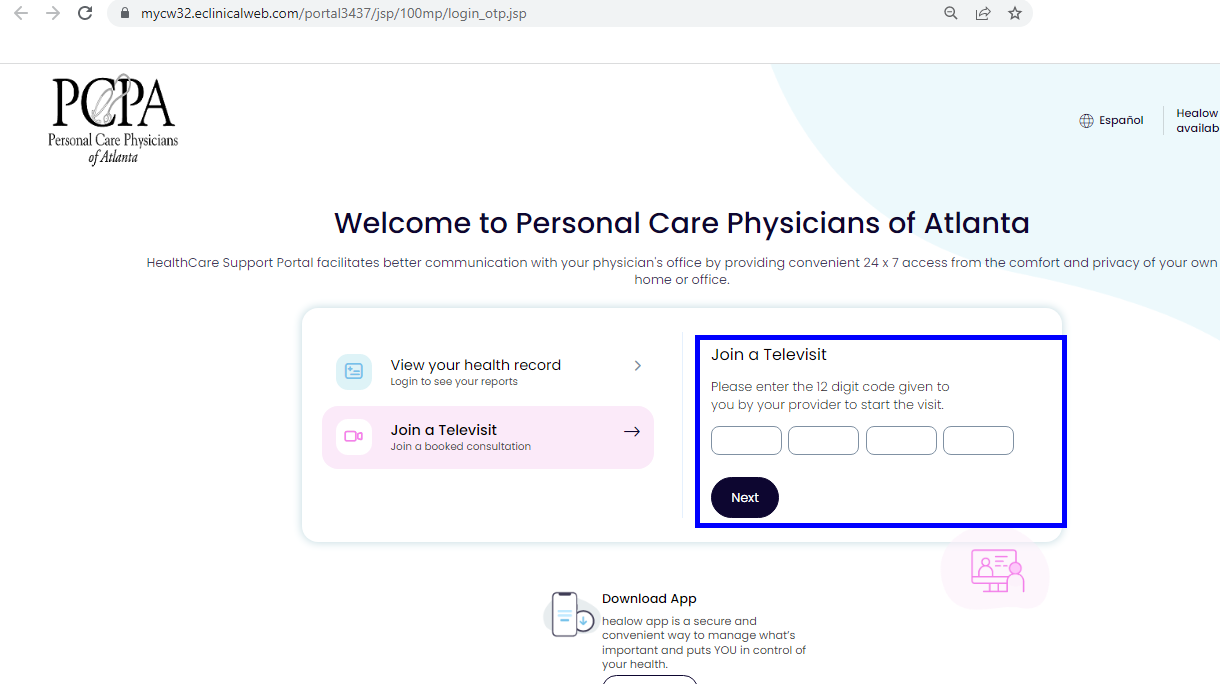 Primary Care Physicians of Atlanta Patient Portal Login - mycw32 ...