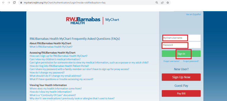 Rwj Health Connect Patient Portal Login - www.rwjbh.org - Digital ...