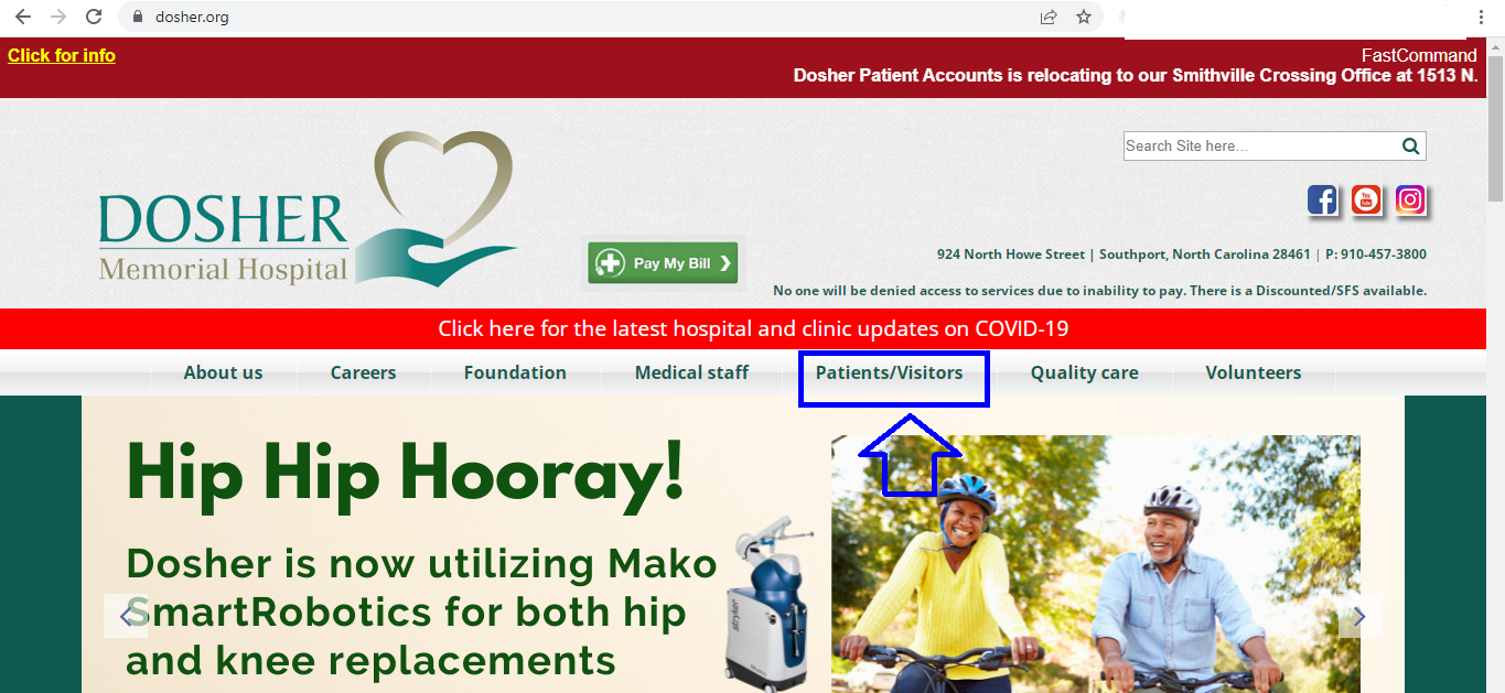 Dosher Patient Portal Log In - www.dosher.org - Digital Patient Portal