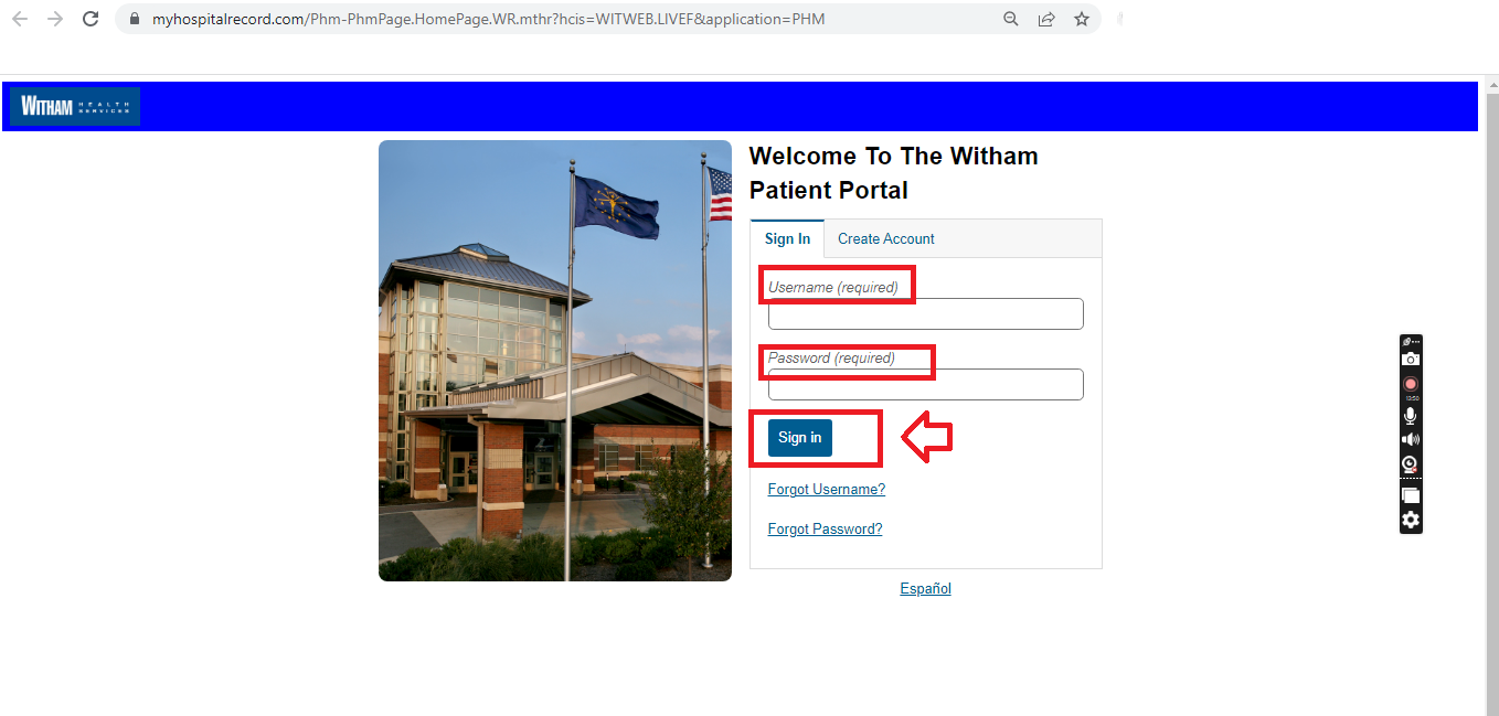 Witham Patient Portal Login - www.witham.org - Digital Patient Portal