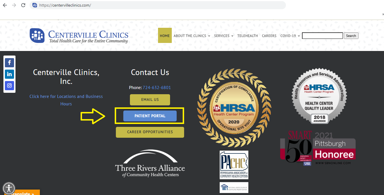 Centerville Clinic Patient Portal Login - centervilleclinics.com ...