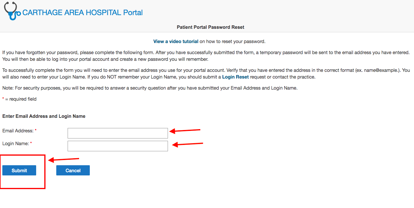 Carthage Family Care Patient Portal Login - www.carthagehospital.com ...