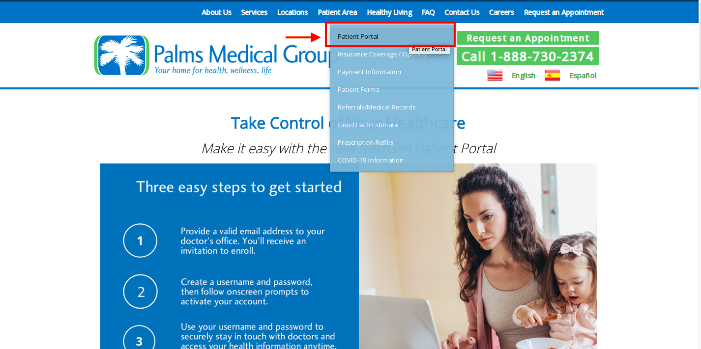 Palm Medical Group Patient Portal Login - www.palmsmg.org - Digital ...