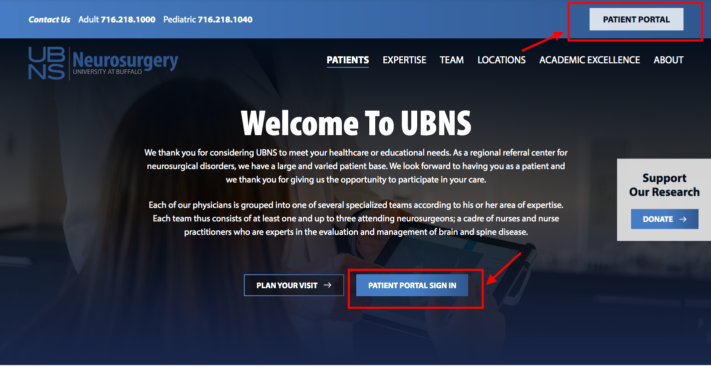 Ub Neurosurgery Patient Portal Login- www.ubns.com - Digital Patient Portal