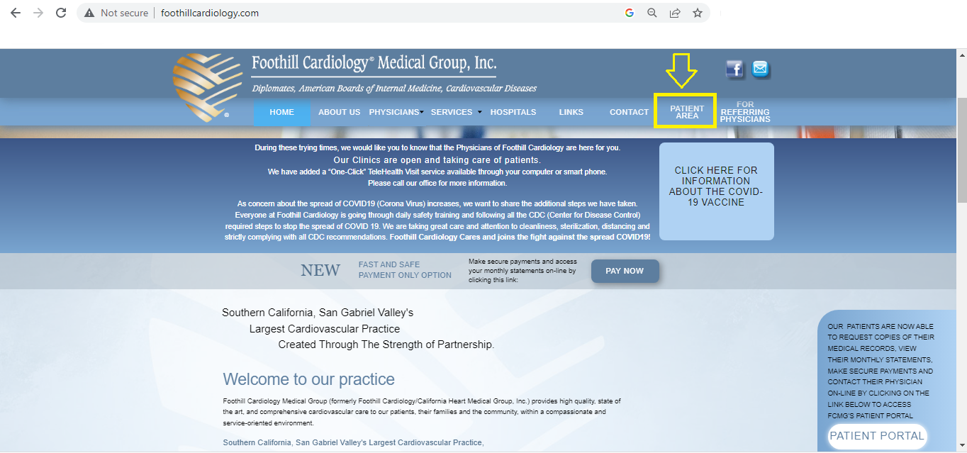 Foothill Cardiology Patient Portal Login - www.medfusion.net - Digital ...
