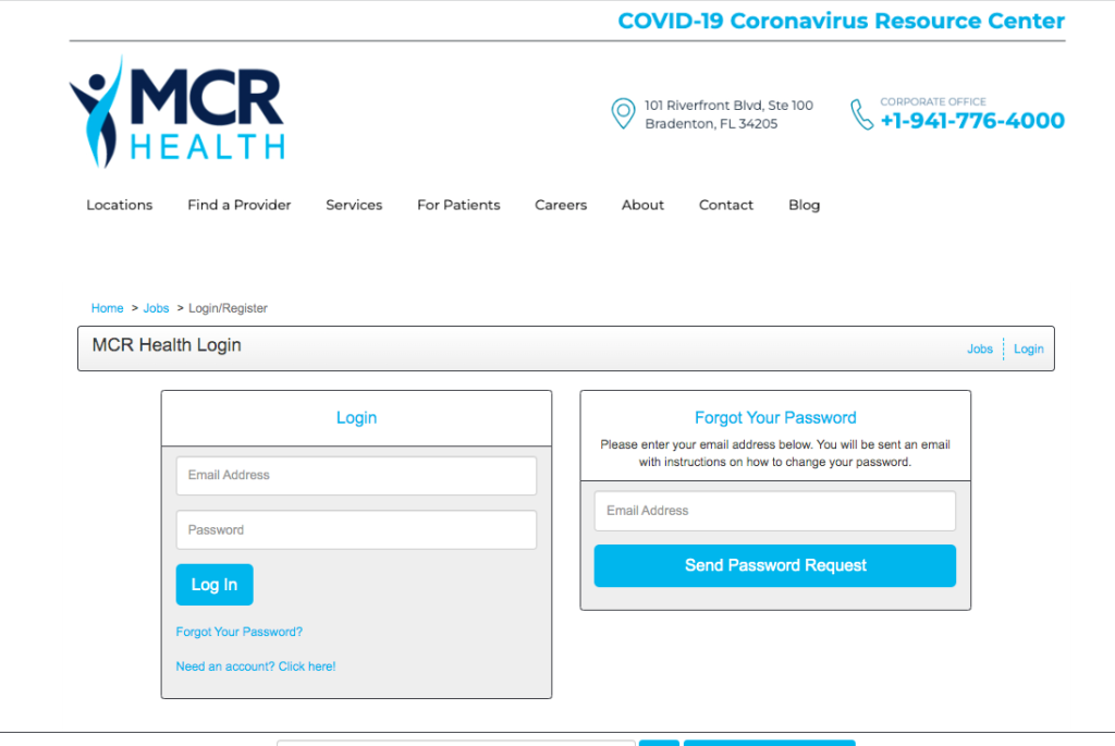 MCR Health Patient Portal Login- www.mcr.health - Digital Patient Portal