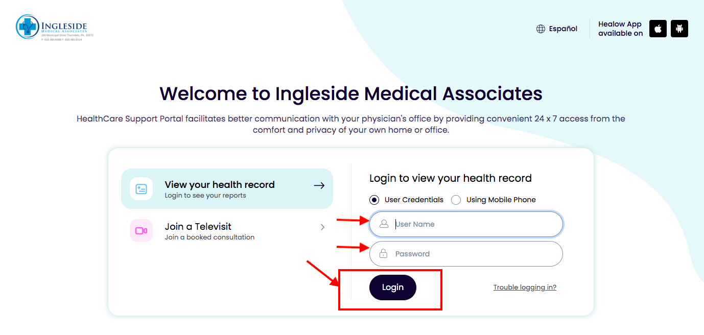 INGLESIDE Medical Patient Portal Login - Digital Patient Portal