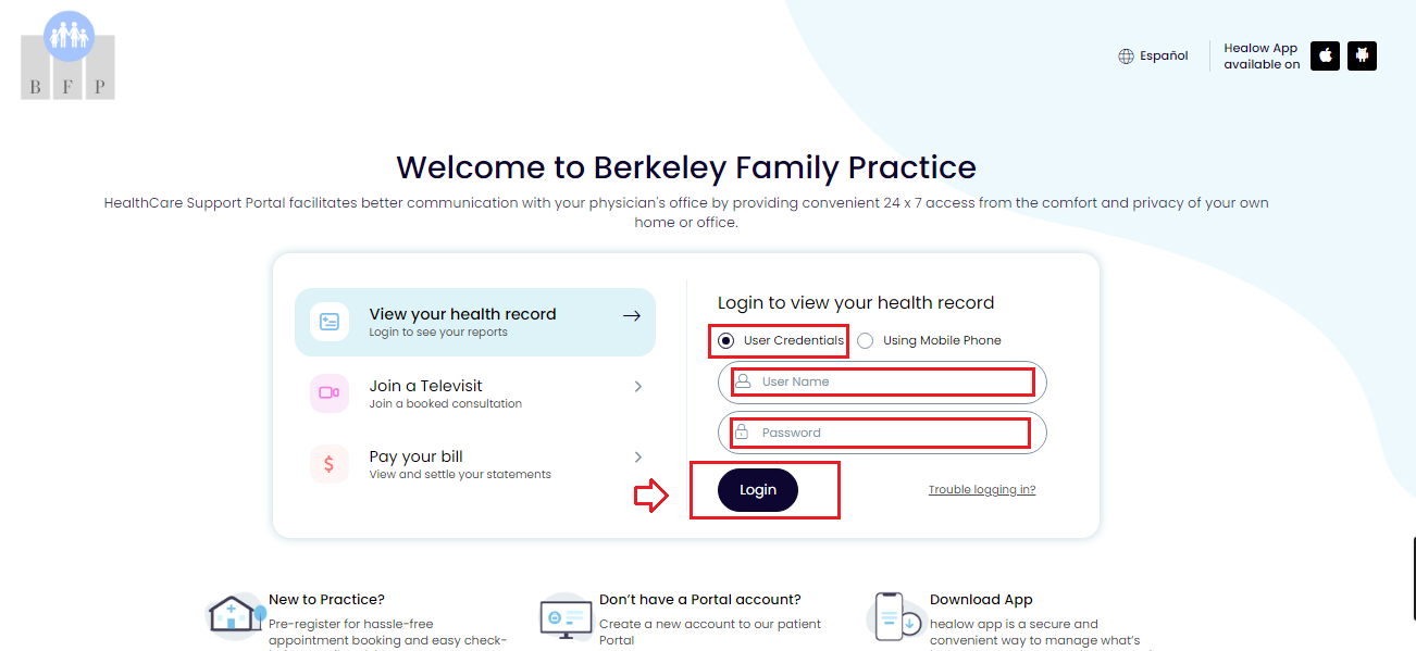 Berkeley Family Practice Patient Portal Login - www ...