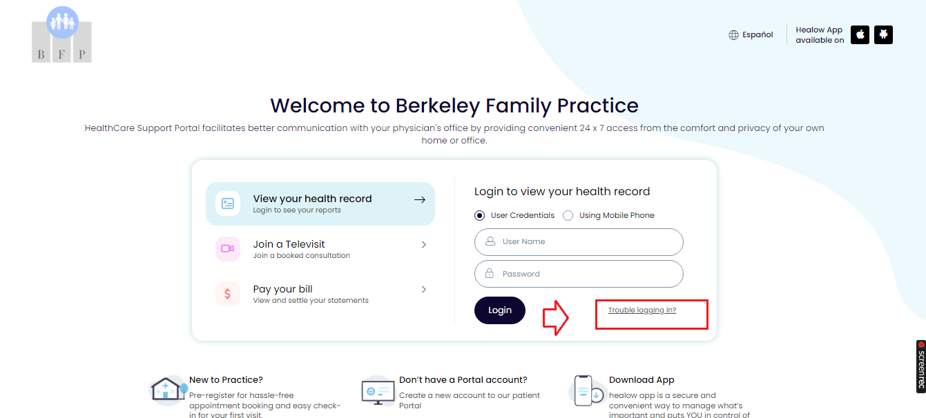 Berkeley Family Practice Patient Portal Login - www ...