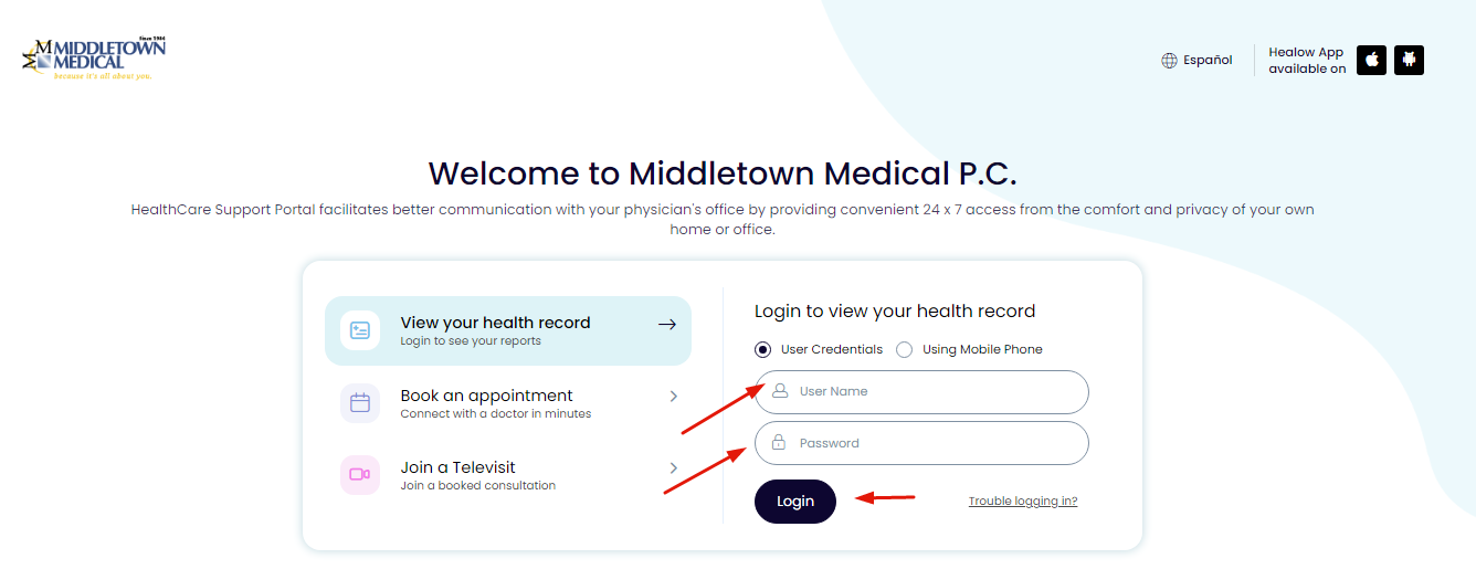 Middletown Medical Patient Portal Login - middletownmedical.com ...