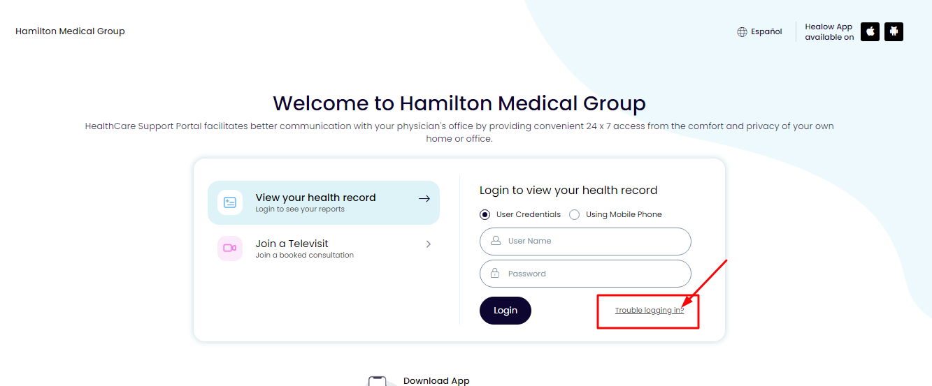 Hamilton Medical Group Patient Portal Login @ www.hamilton-medical ...