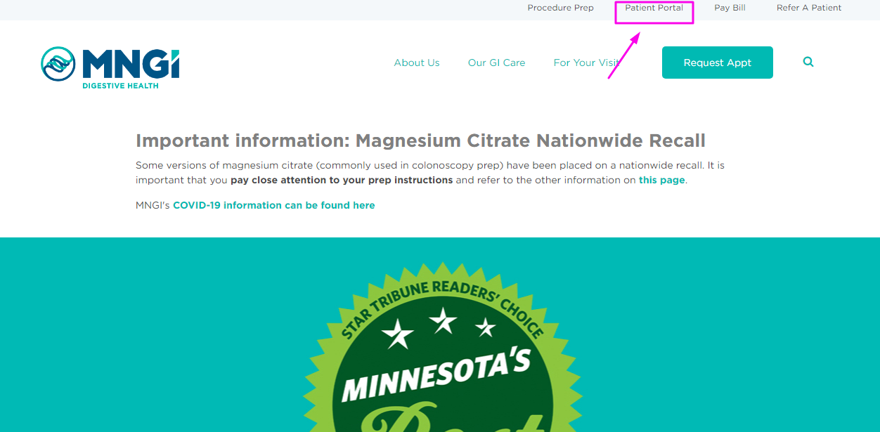 MNGI Patient Portal Login @ www.mngi.com - Digital Patient Portal